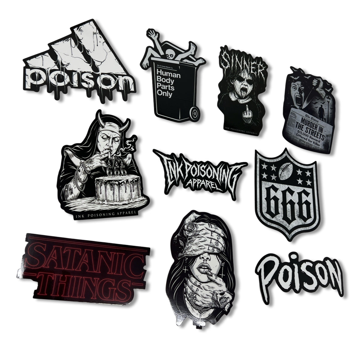 Sticker Pack – INK POISONING APPAREL